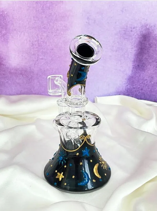 Wholesale Unique 6.3 Inch Glass Water Bong Hookah With Chicha Beaker ...