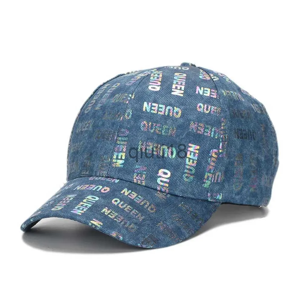 2023 Fashionable Bling Queen Denim Baseball Cap For Men And Women ...