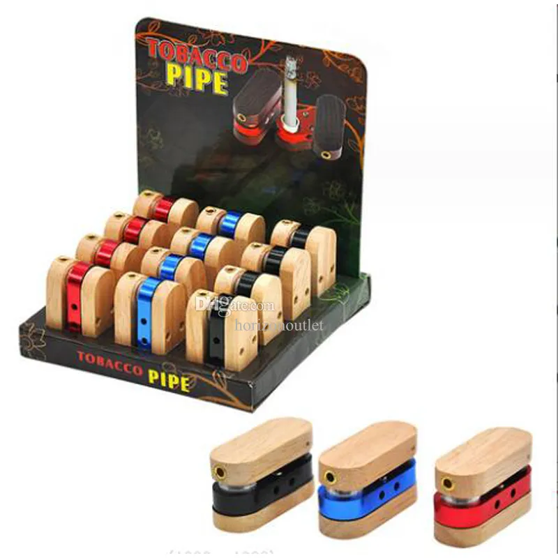 Wooden Folding Tobacco Pipe Foldable Wood Smoking Herb Pipe With ...