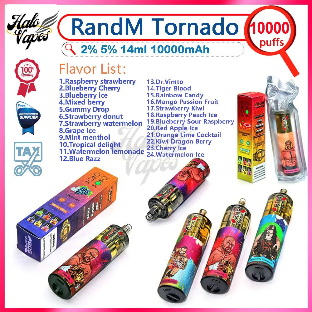 Original Randm Tornado 10000 Puff Disposable Vape Pen 1000mah