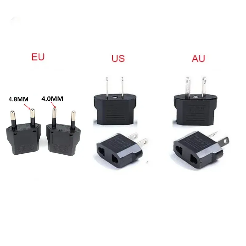 Universal Travel Adapter: AU/EU/US to EU Power Plug Converter - USA to ...