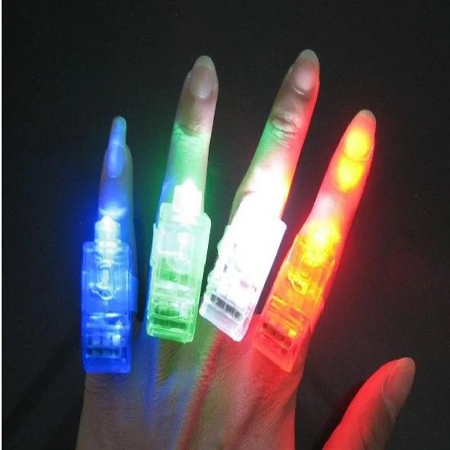 DHgate.com:100Pcs LED Finger Lights, Flashing Optical Finger Lights ...