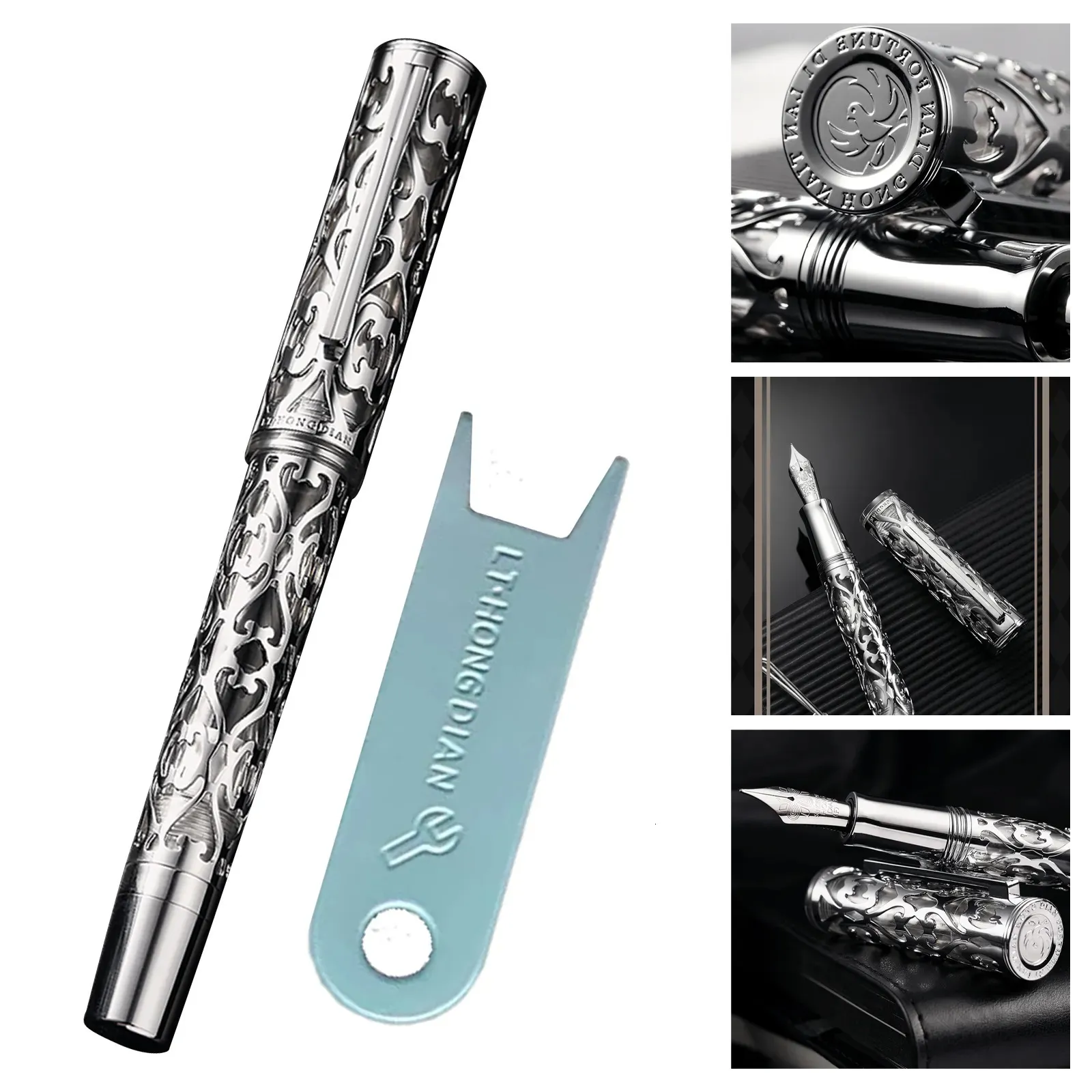 DHgate.com:Fountain Pens | Hongdian D1 Resin Pen, EF/F Nib, Skeleton ...