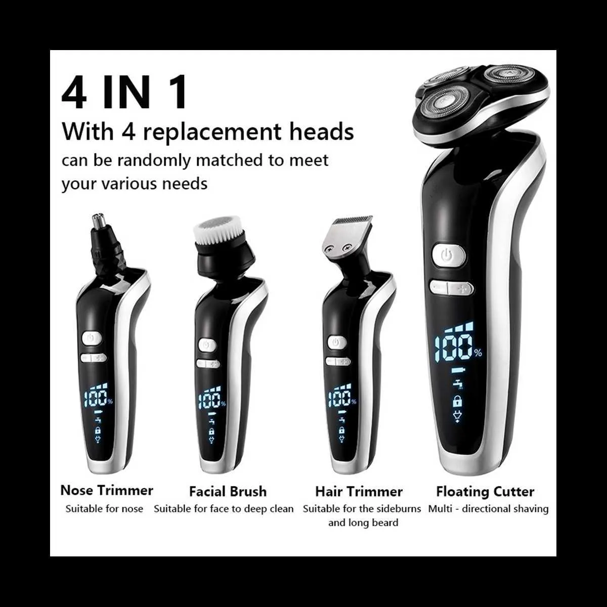 DHgate.com:4D Electric Shaver for Men, USB Rechargeable Professional ...