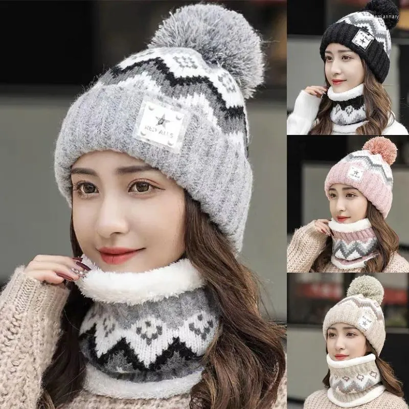 DHgate.com:6-Color Winter Knit Beanie & Scarf Sets for Women: Stylish ...