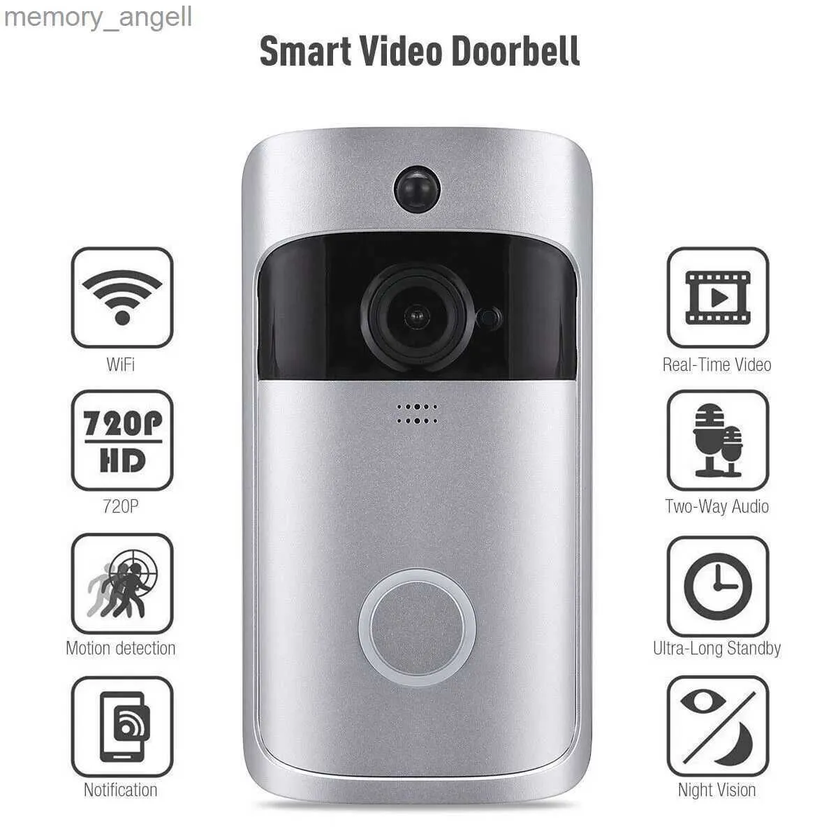 DHgate.com:720P HD Smart WiFi Doorbell Camera - Wireless Video Intercom ...