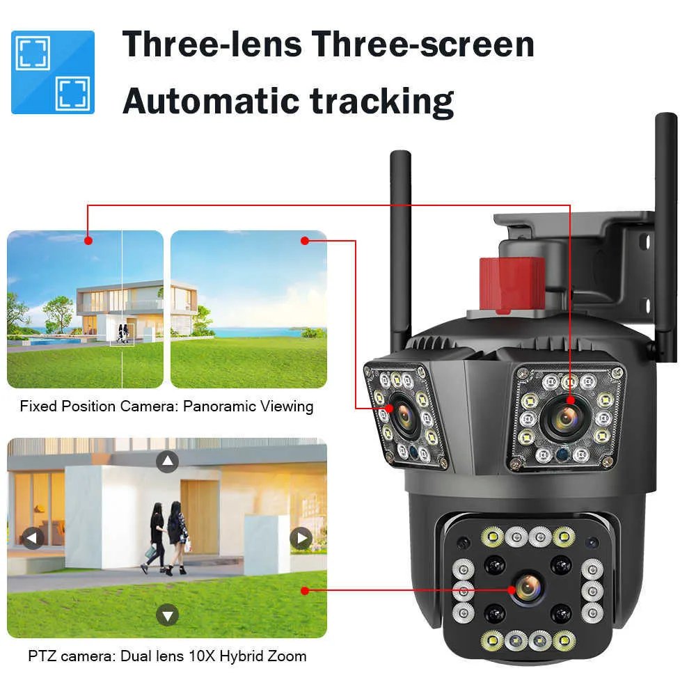 CCTV Lens WIFI IP Camera Outdoor Auto Tracking PTZ Waterproof Security ...