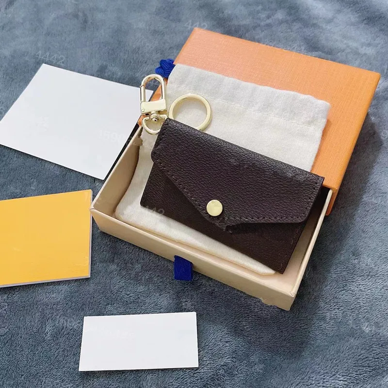 Purse Keychains Compact Leather Key Holder Coin Purse For Women And Men ...