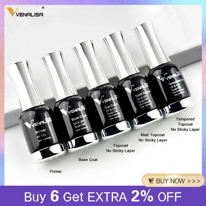 DHgate.com:Venalisa Tempered Top Coat Nail Paint Gel, 111 Colors ...
