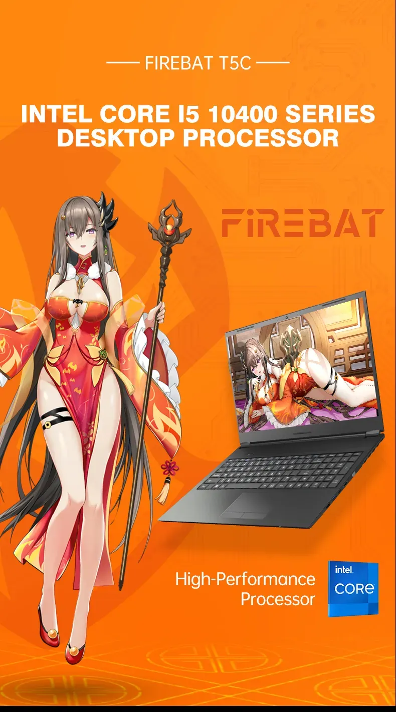 DHgate.com:FIREBAT T5C: 15.6" i5-10400 GTX 1650 6C/12T Gaming Laptop ...