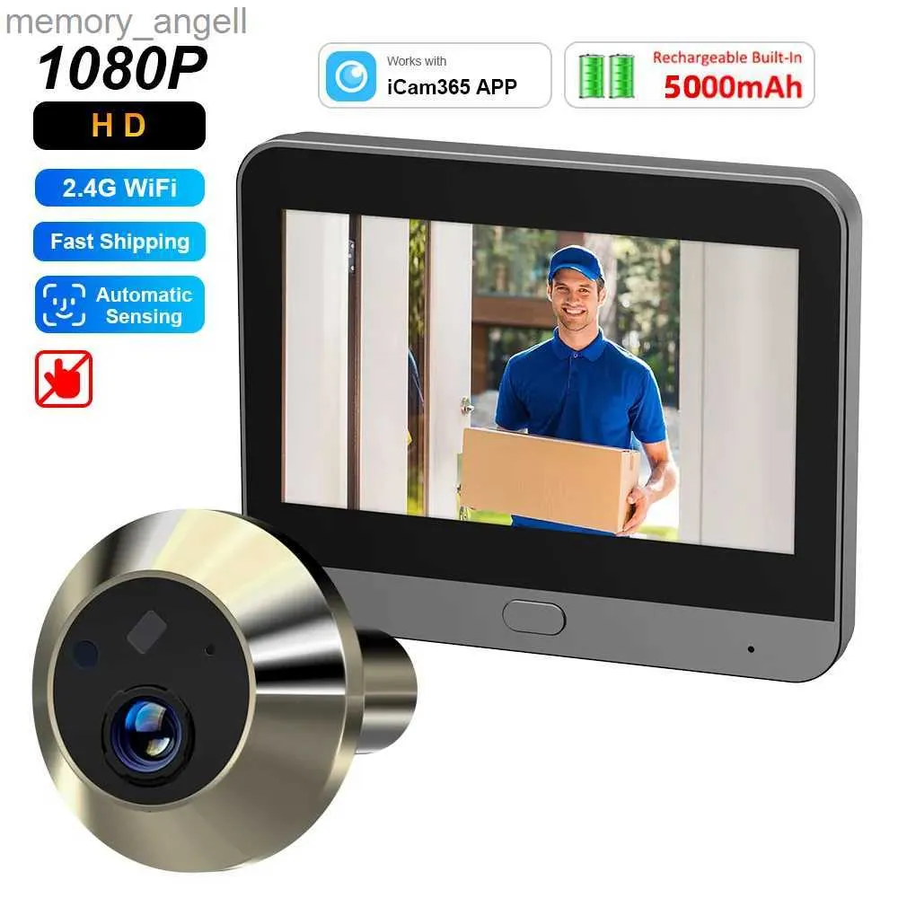 DHgate.com:1080P Smart Wi-Fi Door Camera with ICam365 App for Enhanced ...