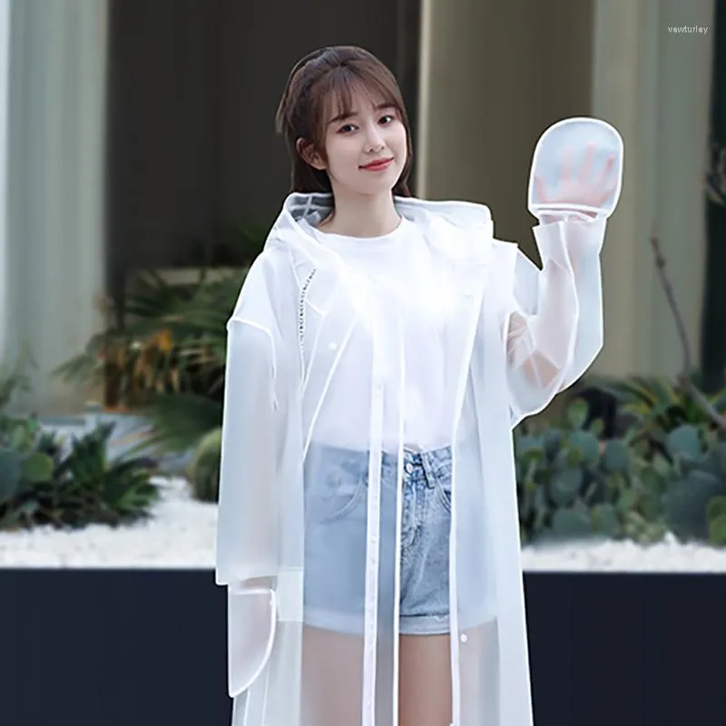 Waterproof Transparent Clear Raincoat Womens With Plastic Resistant ...