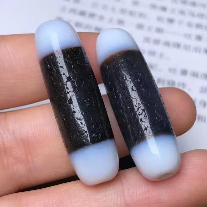 DHgate.com:11mm Tibetan Dzi Beads, Loose Gemstones A Pairs One Line Old ...