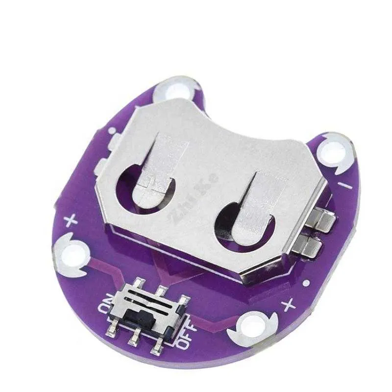 CR2032 Coin Cell Battery Holder for Arduino LilyPad Projects - DIY ...