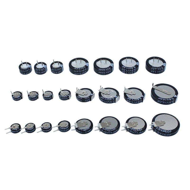 5.5V Supercapacitors - High Capacity Button Capacitors 0.1F to 4F ...