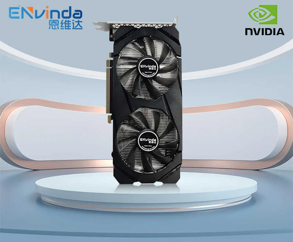 Used Envinda GTX 1660Super 6GB GDDR6 Graphics Card 192Bit 8pin PCI E3.0 Video Card GTX 1660 ...