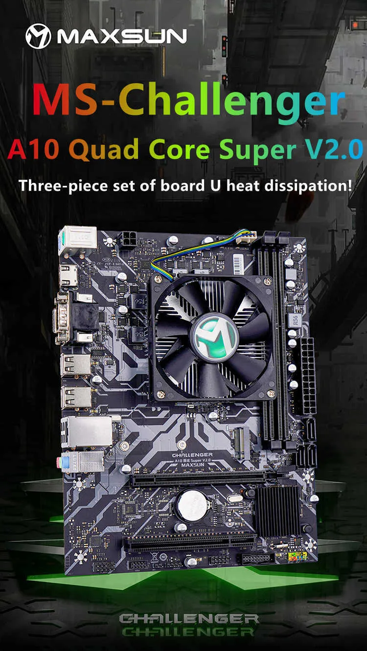 MAXSUN Motherboard A10 Quad Core Super Onboard AMD... From ...
