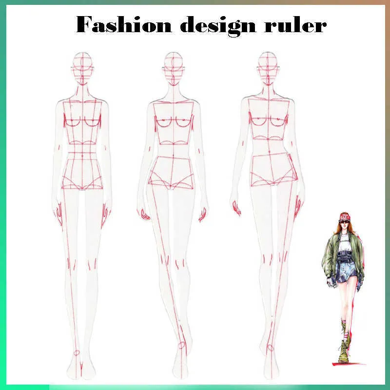 Wholesale Professional Apparel Prototype Fashion DIY Design Ruler Cloth ...