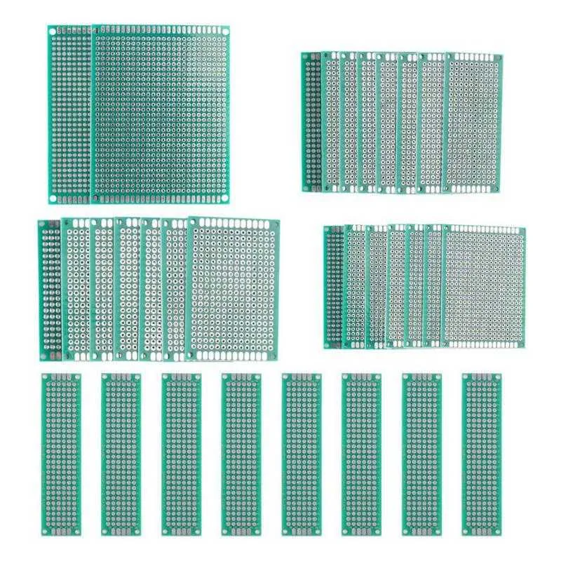 Double-Sided PCB Prototype Board Set - 7x9 6x8 5x7 4x6 3x7 2x8cm ...