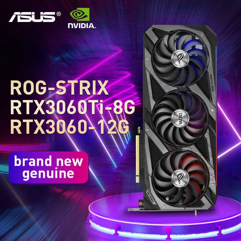ASUS ROG Strix GeForce RTX 3060 12GB Gaming Graphics Card Triple Fan ...