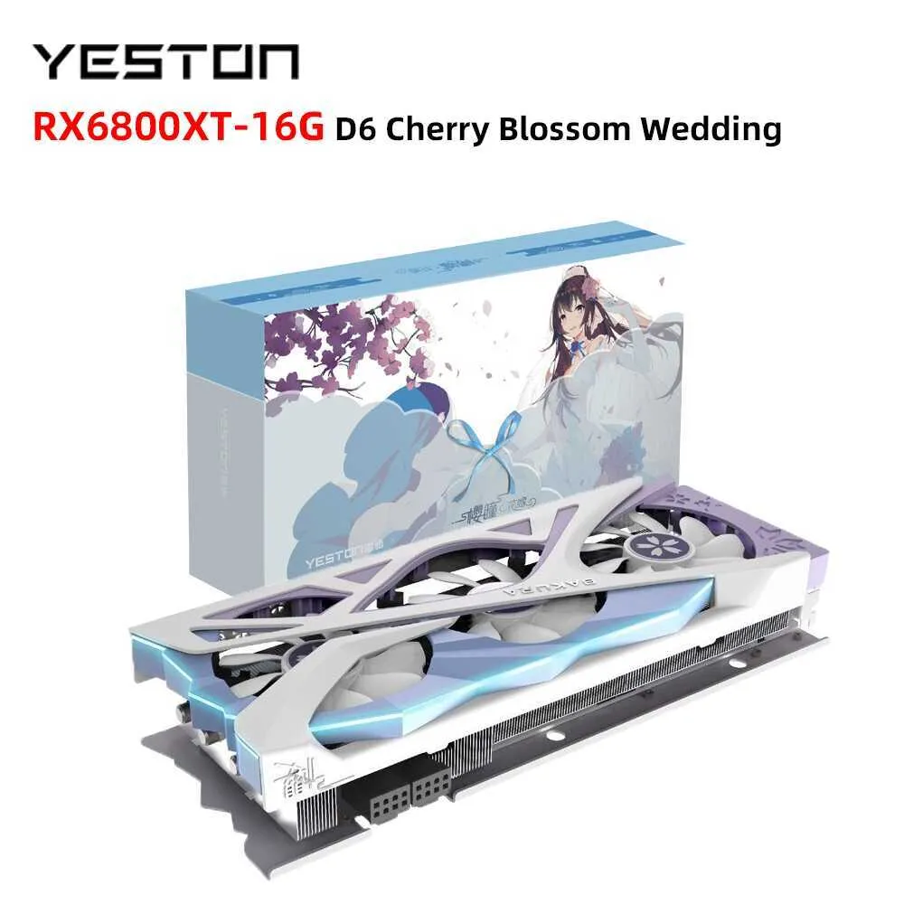 YESTON RX 6800 XT 16GB Gaming Graphics Card - High Performance Desktop ...