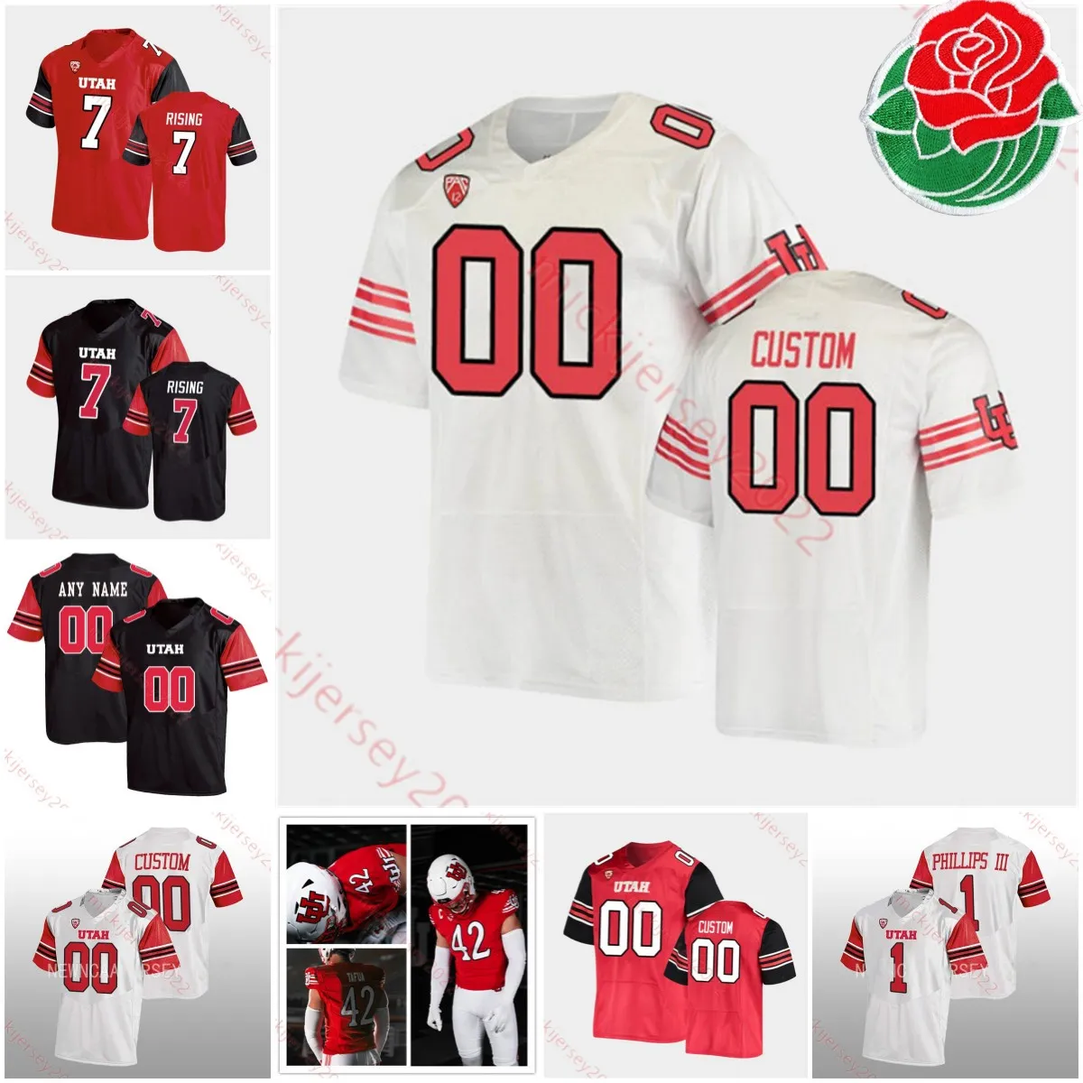 2023 Rose Bowl Utah Wales Football Top Featuring Justin Medlock, Van ...