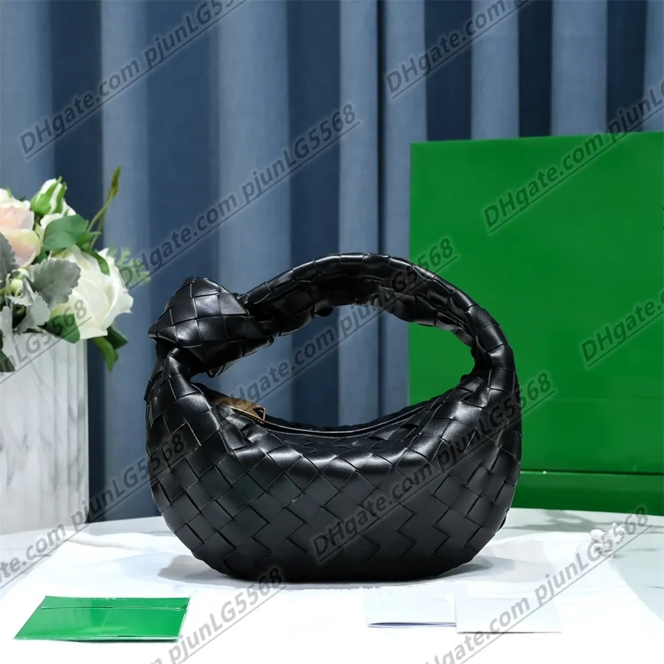 Designer Moon Shaped Woven Leather Green Shoulder Bag High Quality ...