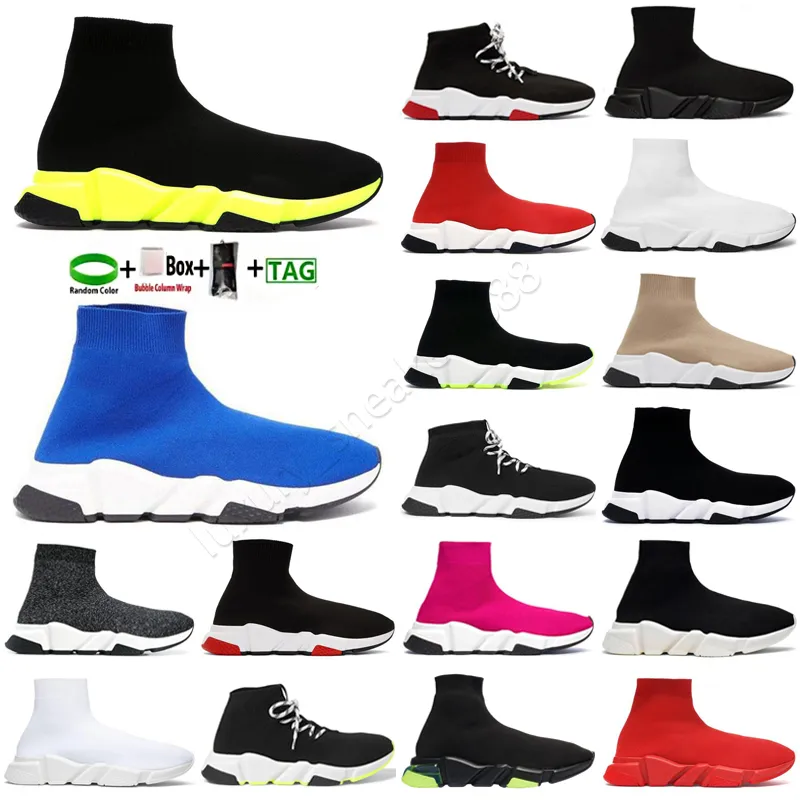 Sock Shoes Speed Trainer Mens Womens Plate Forme... From Luxury ...