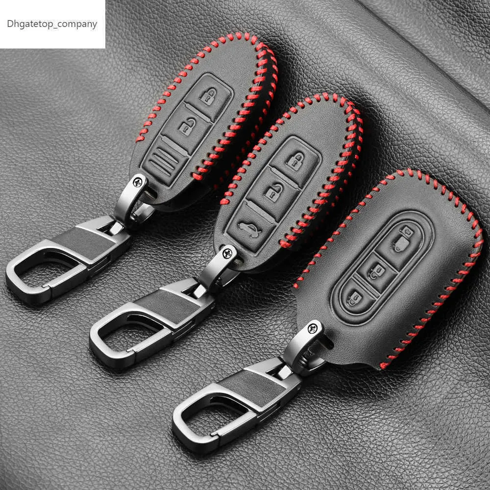 Leather Car keyless fob cover Case for Nissan Qashqai J10 J11 X-Trail ...