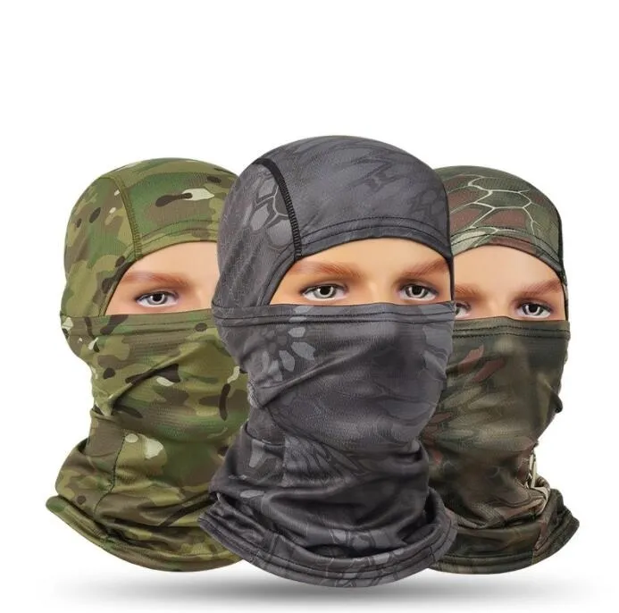 Camo Balaclava Head Cover Lightweight, Breathable Full Face Mask With ...