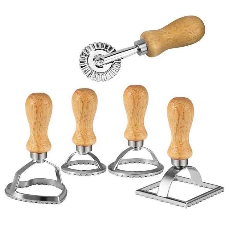 Ravioli Cutter Set & Pasta Press Kit Multi Shape Pastry Wheel Sets ...