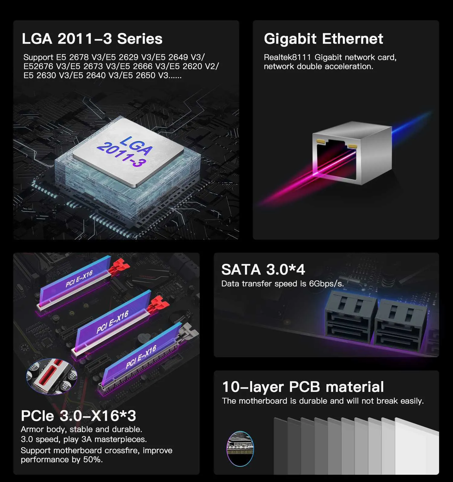 Machinist E5 MR9A Pro MAX ATX Motherboard Combo LGA... From ...