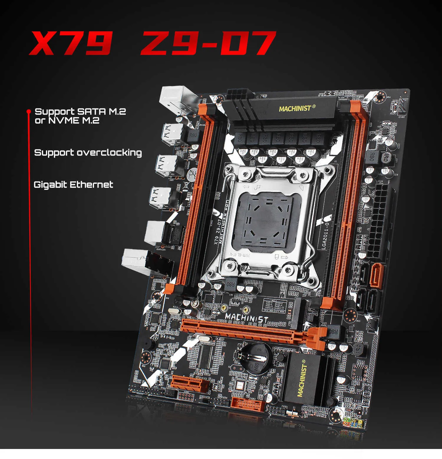 MACHINIST X79 LGA 2011 Gigabyte Motherboard Price With Xeon E5 V1 V2 ...