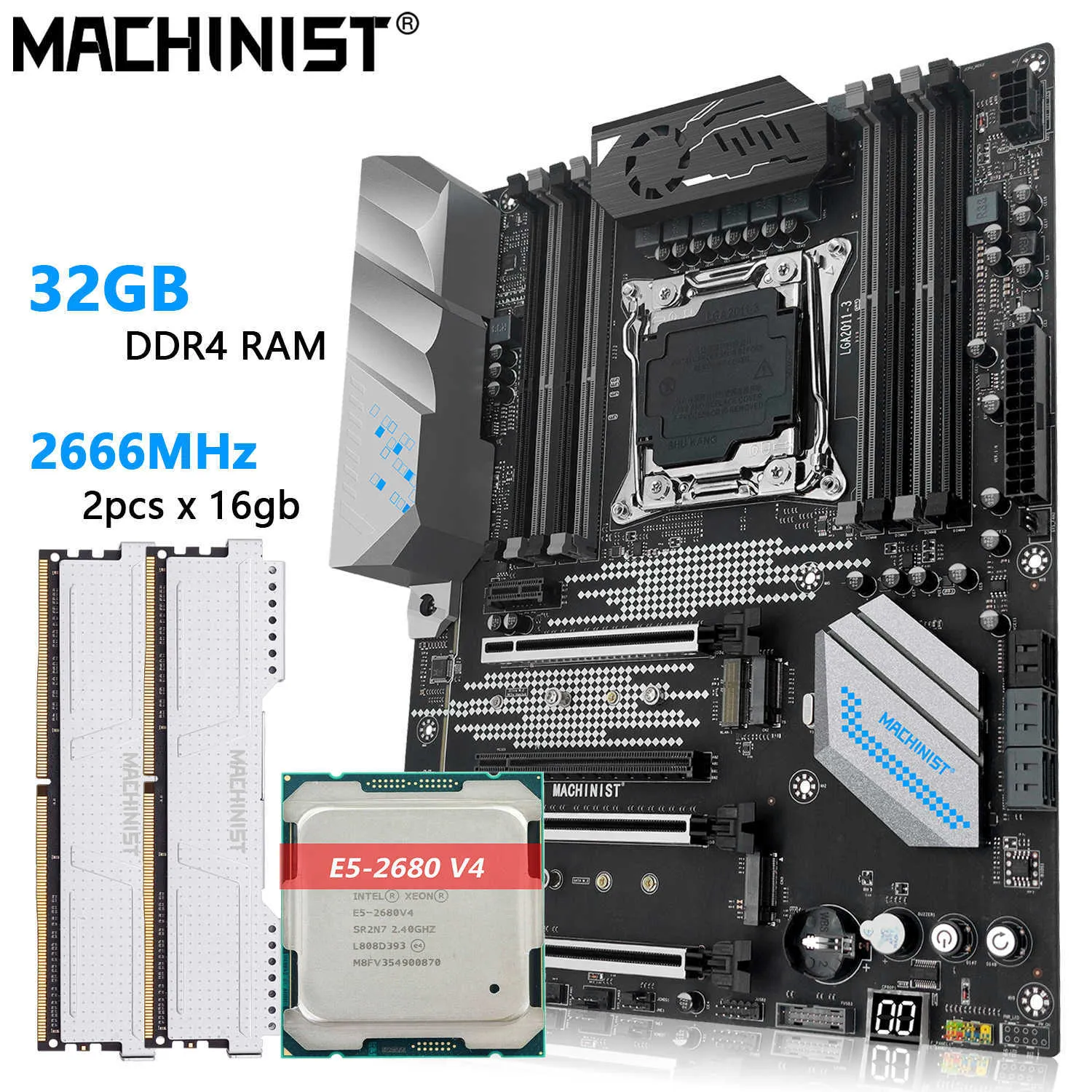 High Performance Motherboard CPU Memory Combo Set ATX Form Factor With ...