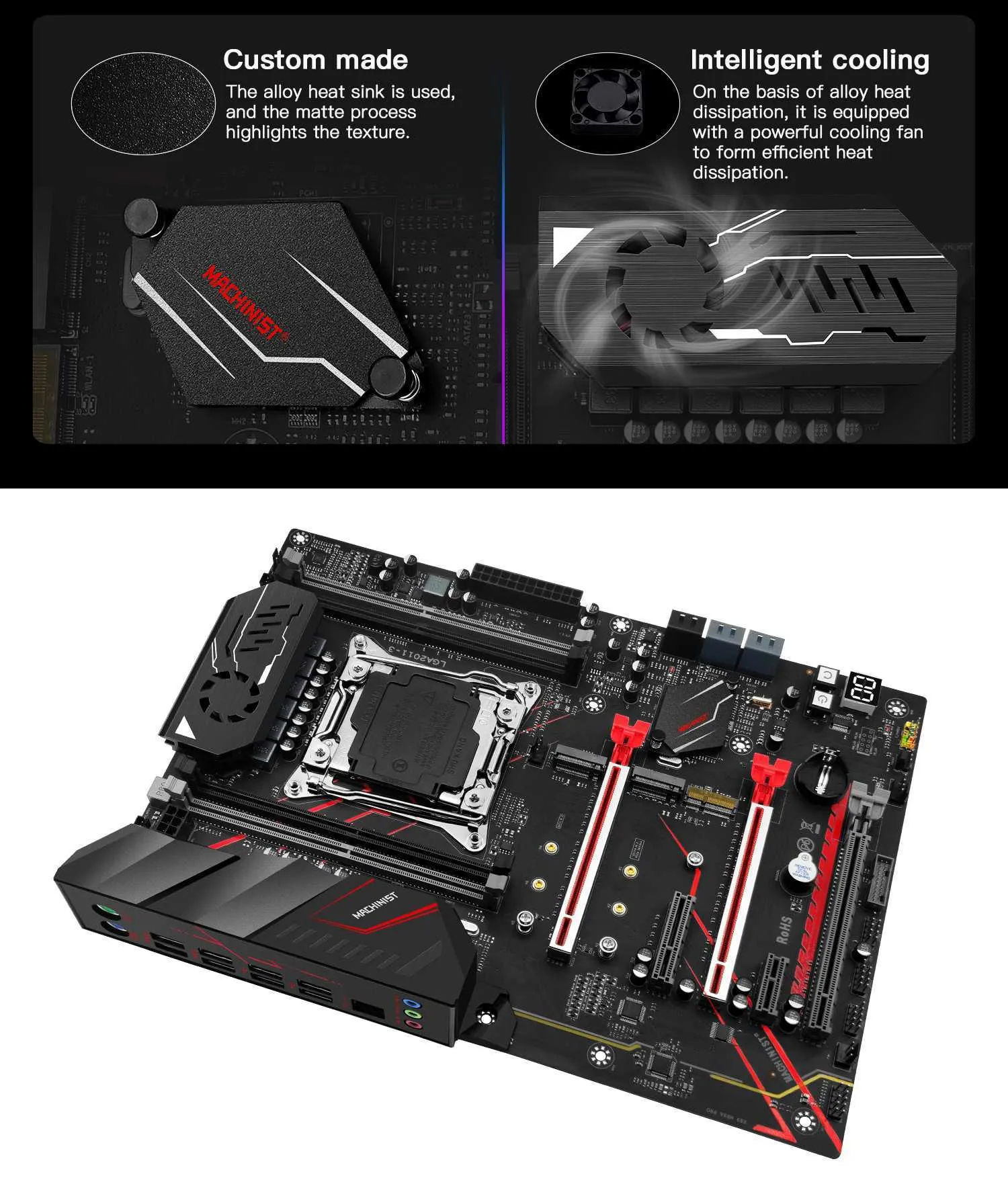 Motherboard CPU Memory Combo: Machinist E5 MR9A Pro MAX LGA 2011 3 ...