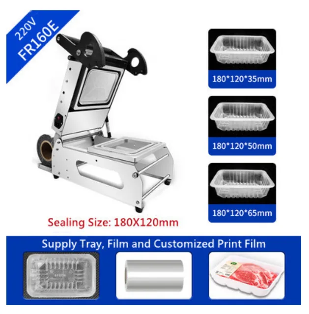 Small Plastic Tray Sealer For Manual Tray Sealers Food Packaging And ...