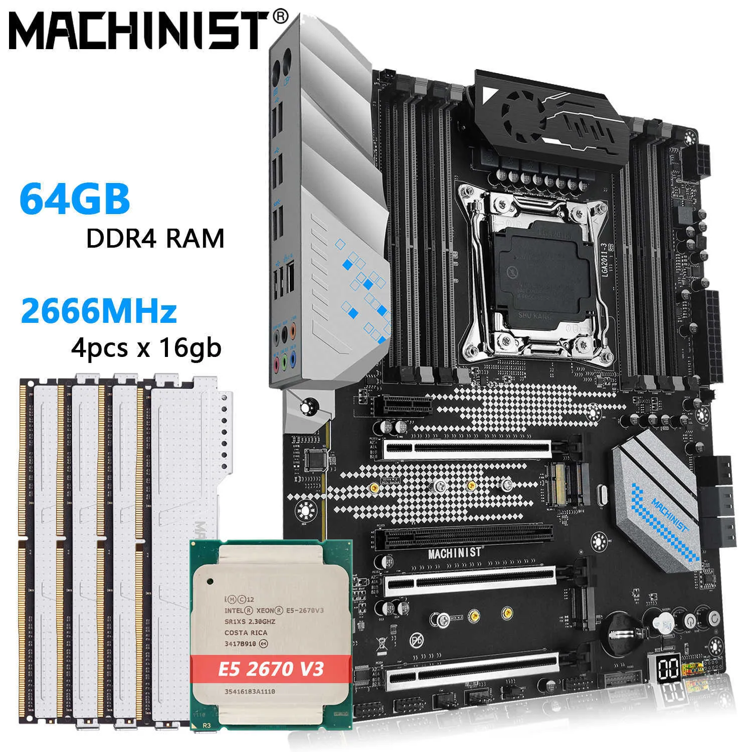 X99 Motherboard Combo Set High Performance Lga 2011 3 Motherboard