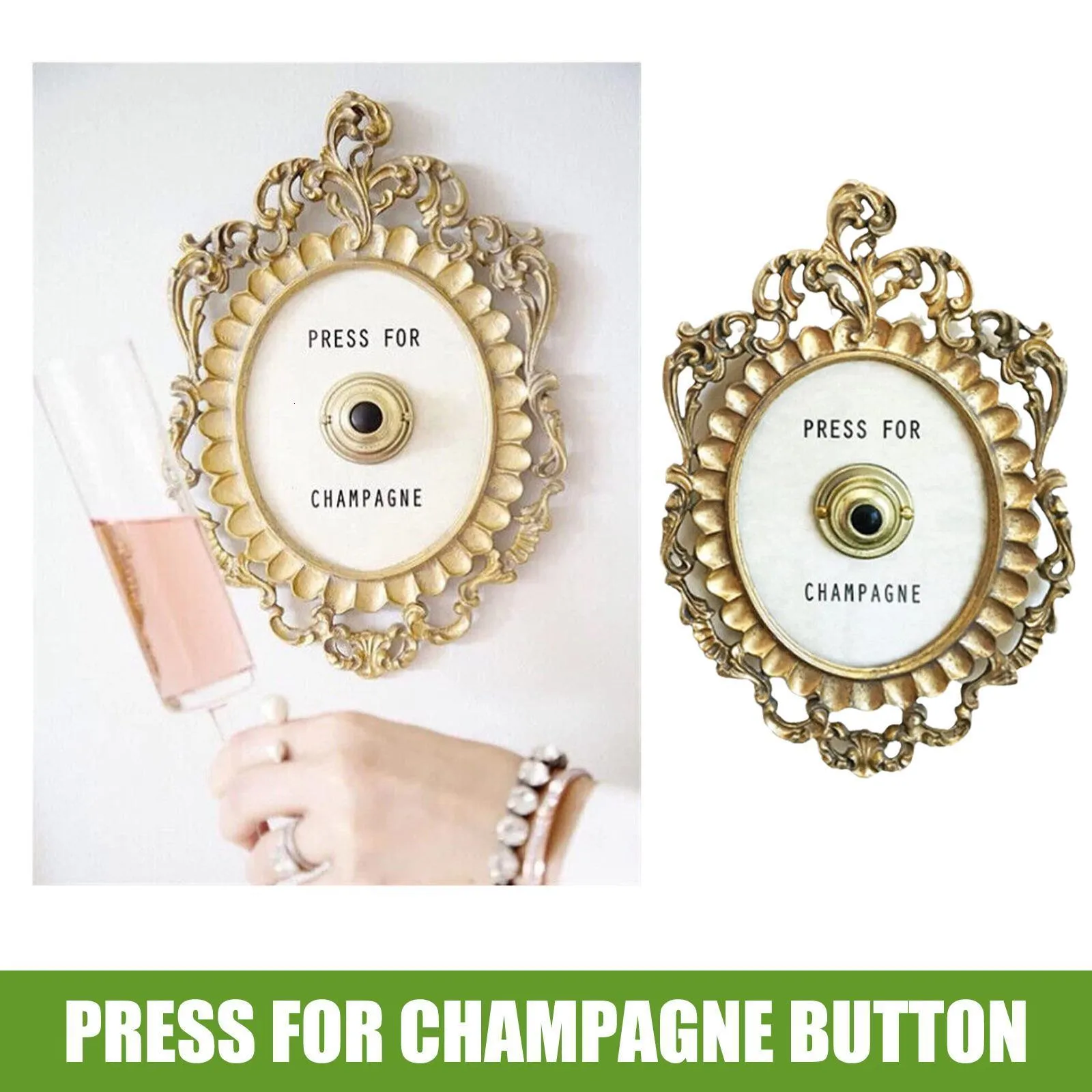 DHgate.com:Retro Mini Champagne Doorbell Tool Case Ring Bell, Push ...