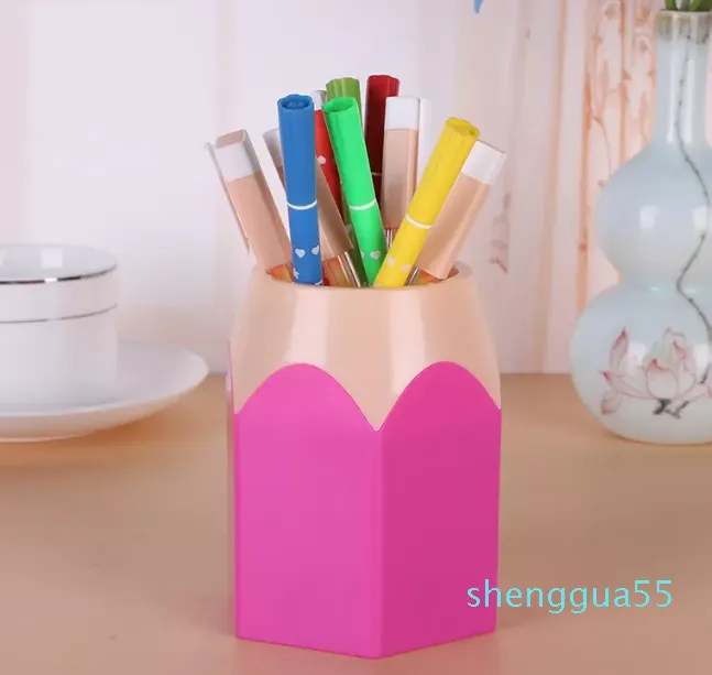 Wholesale Cute Pop Creative Pen Holder Vase Color Pencil Box Makeup