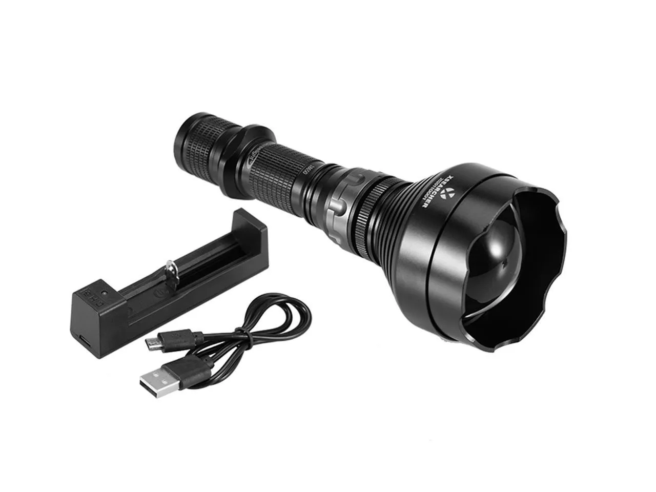 Super Bright Rechargeable LED Torch - XSeacher-4s Powerful Flashlight ...