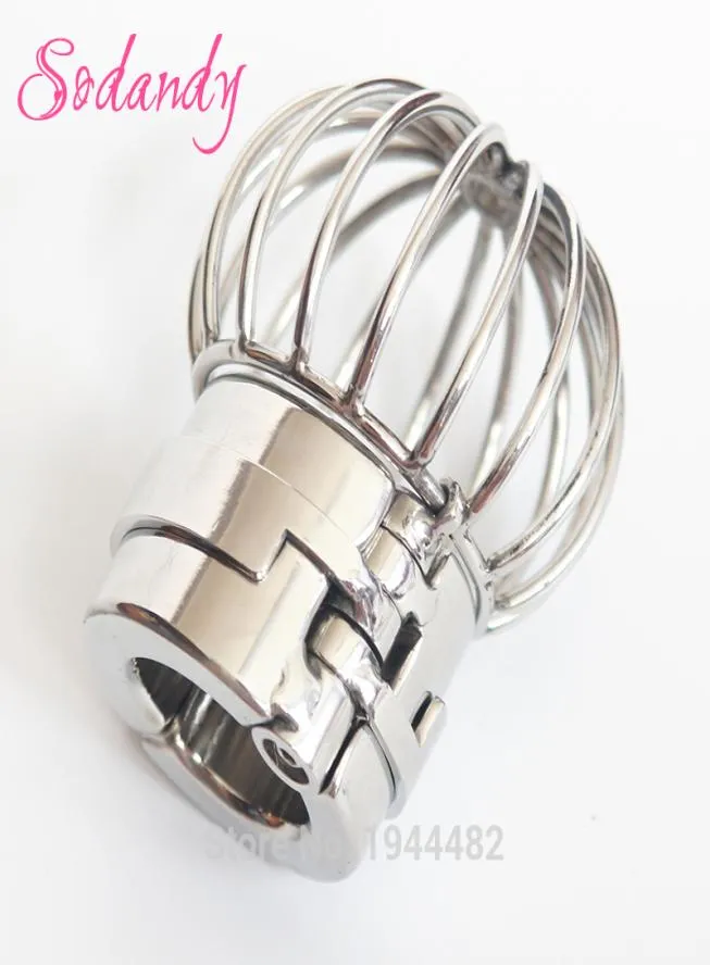 Stainless Steel Testicles Chastity Cage Male Scrotum Ring Ball