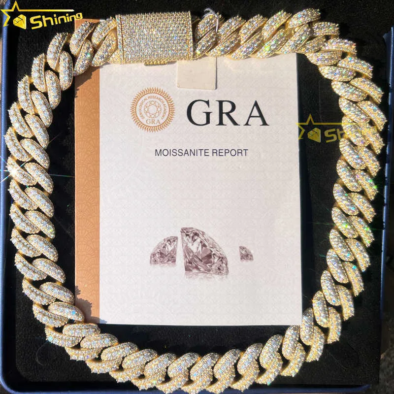 20mm Chain Hiphop Ice Cut Diamond Miami Cuban Link... From Dhycq888 ...