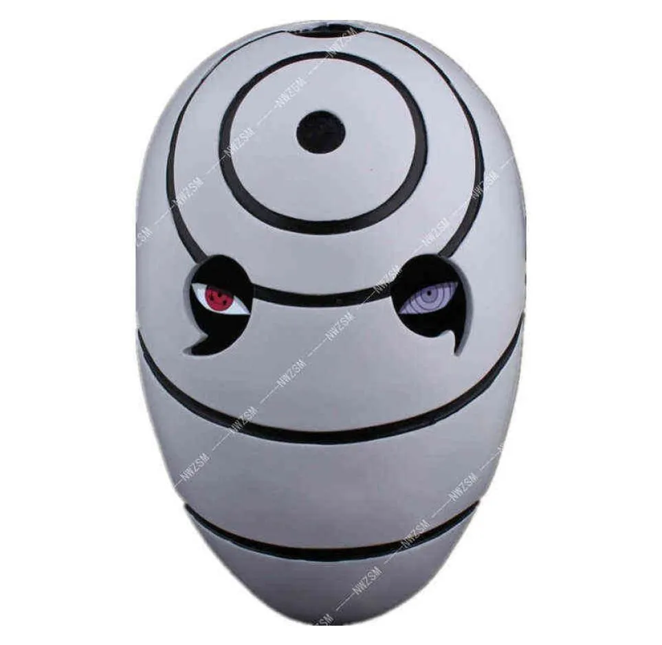Anime Uchiha Obito Mask Tobi Akatsuki Ninja Cosplay Costumes PVC Masks ...