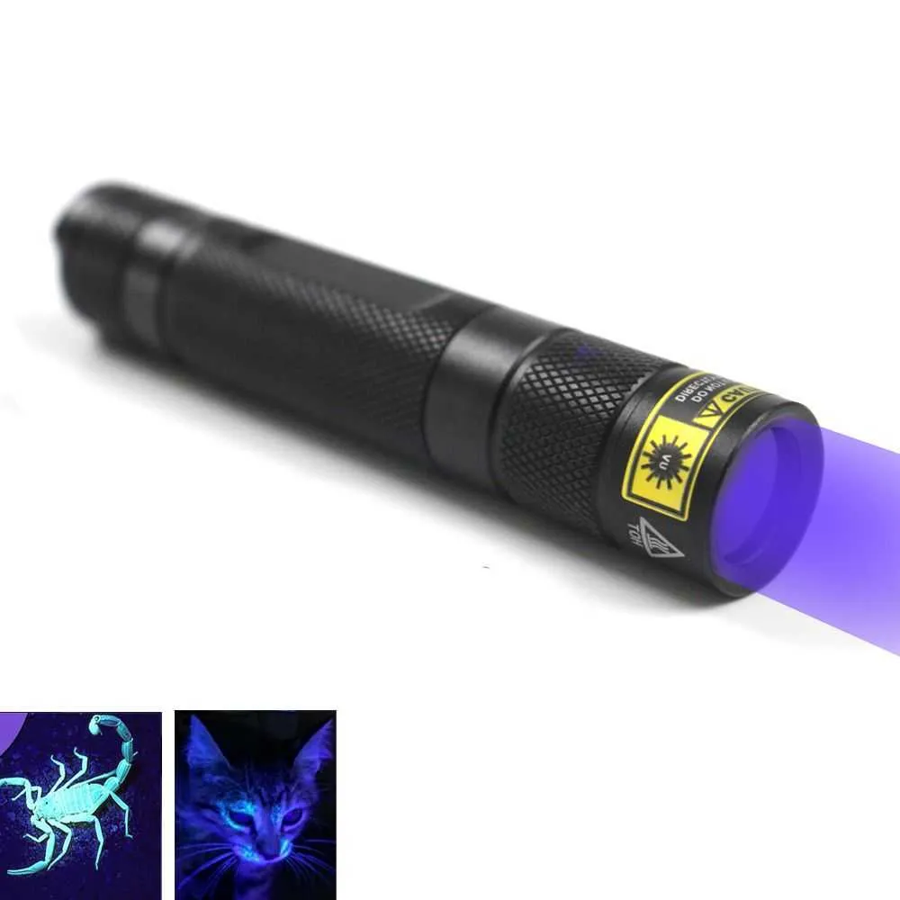 10W UV Flashlight 365nm - Rechargeable Blacklight Torch for Scorpion ...