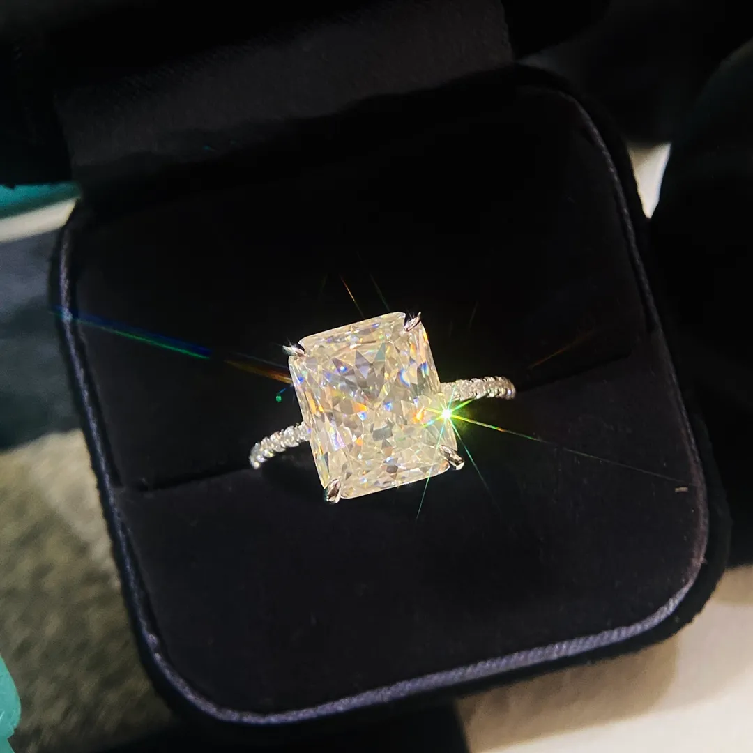 Ring Designer 5ct Square Diamond Row Rings 925... From Nothing2, $34.96 ...