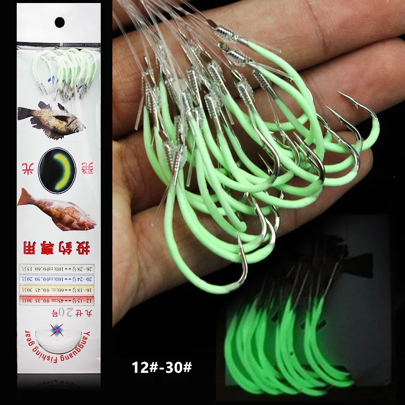 DHgate.com:Luminous High Carbon Steel Barbed Fishhooks for Carp Fishing ...