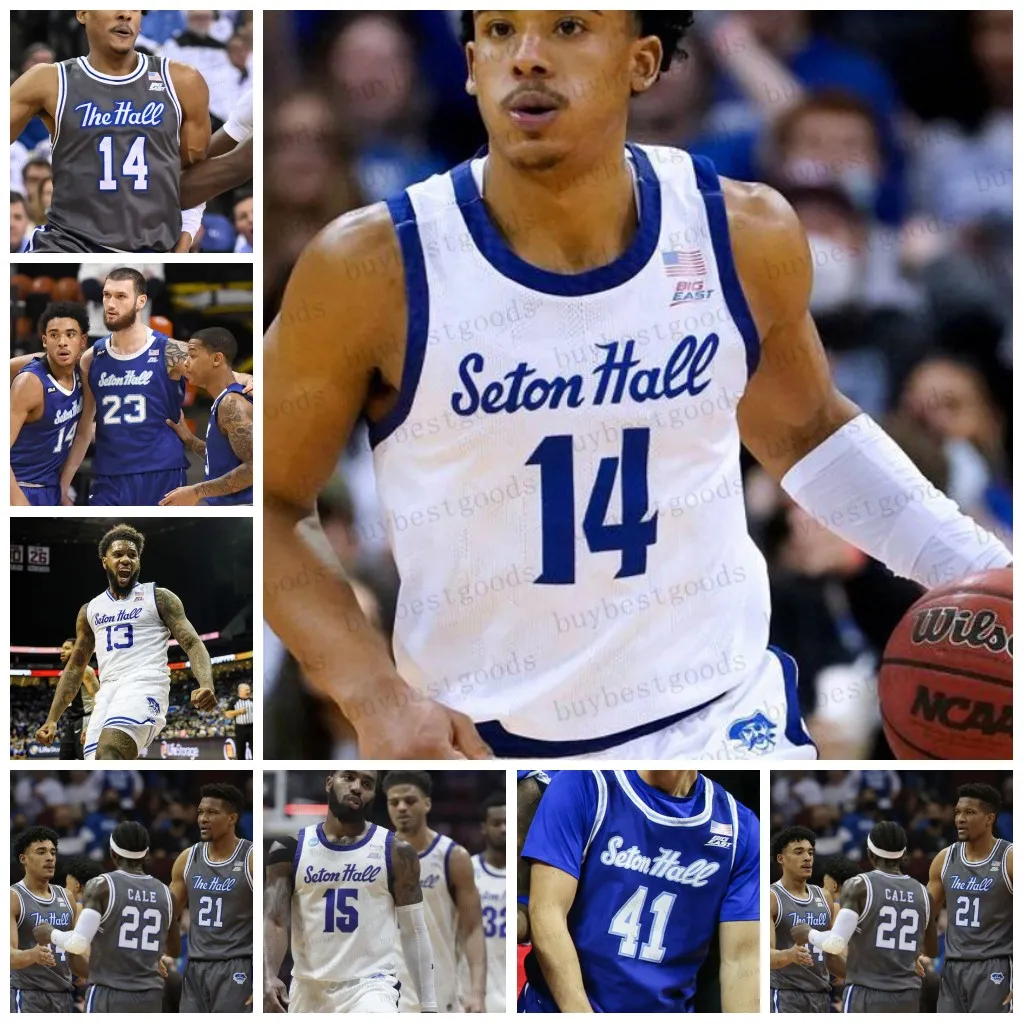 Custom Seton Hall Pirates Basketball Jersey, Stitched, Men's From ...