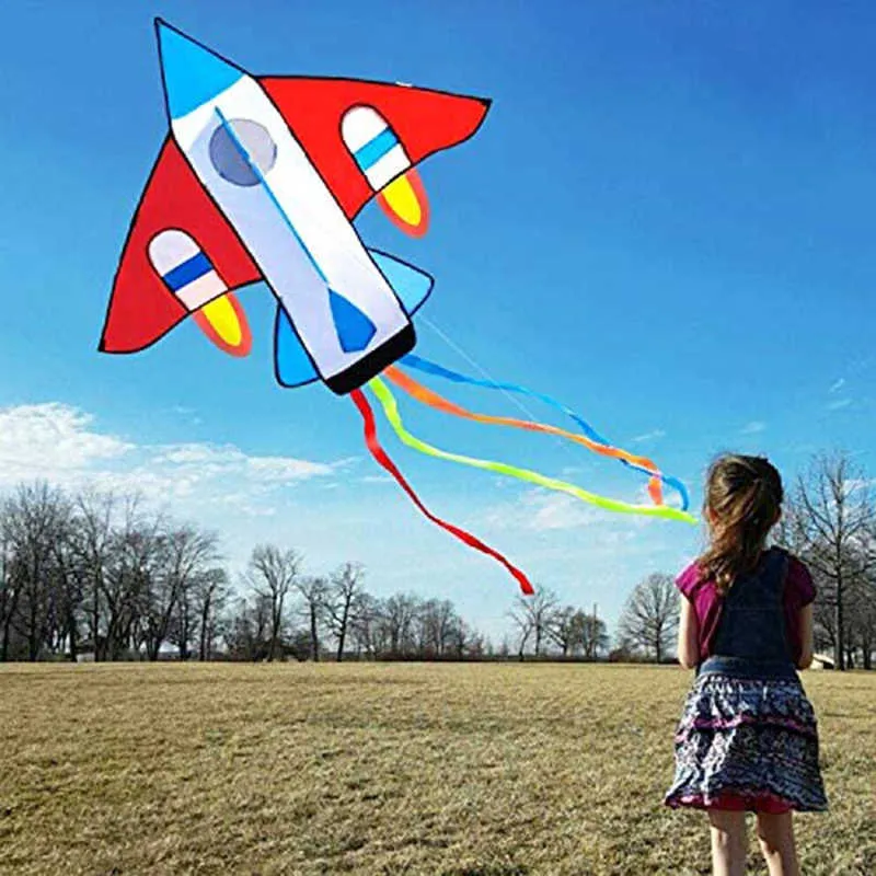 Easy Fly Plane Kite - Single Line Fun for Kids & Adults! Durable ...