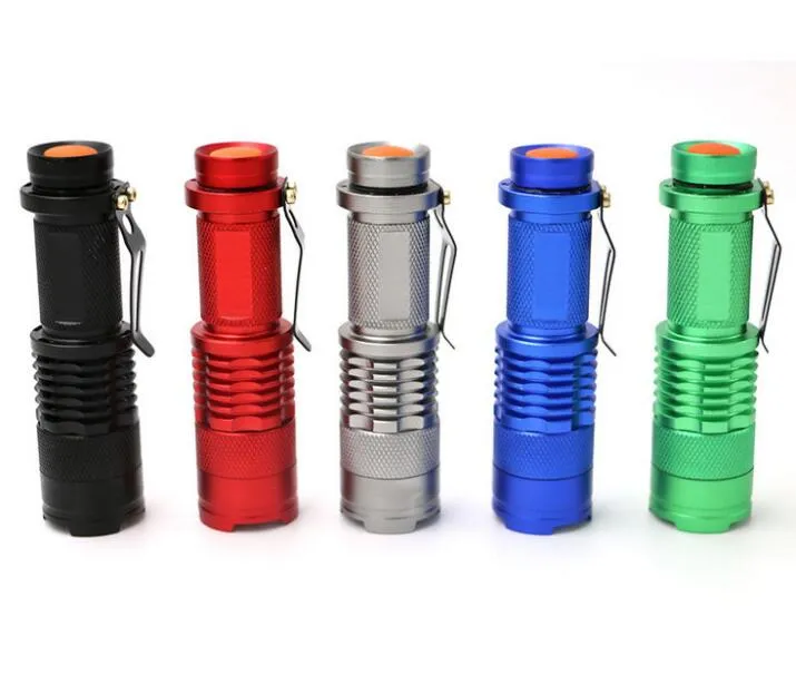 Mini LED Flashlight - Portable, Zoomable & Waterproof Torch for Camping ...