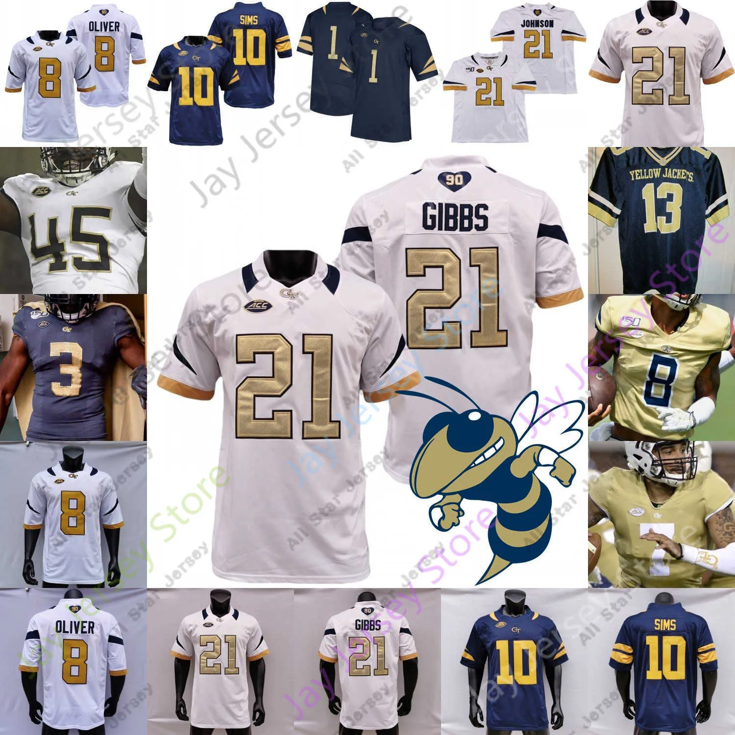 Georgia Tech Football Jersey - NCAA College Team Gear - Officially ...